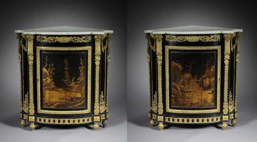 Pair of Corner Cabinets | musefully